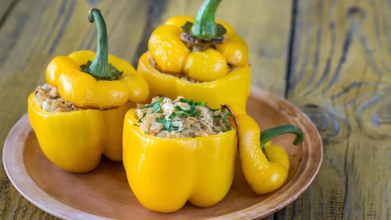 Slow Cooker Stuffed Peppers